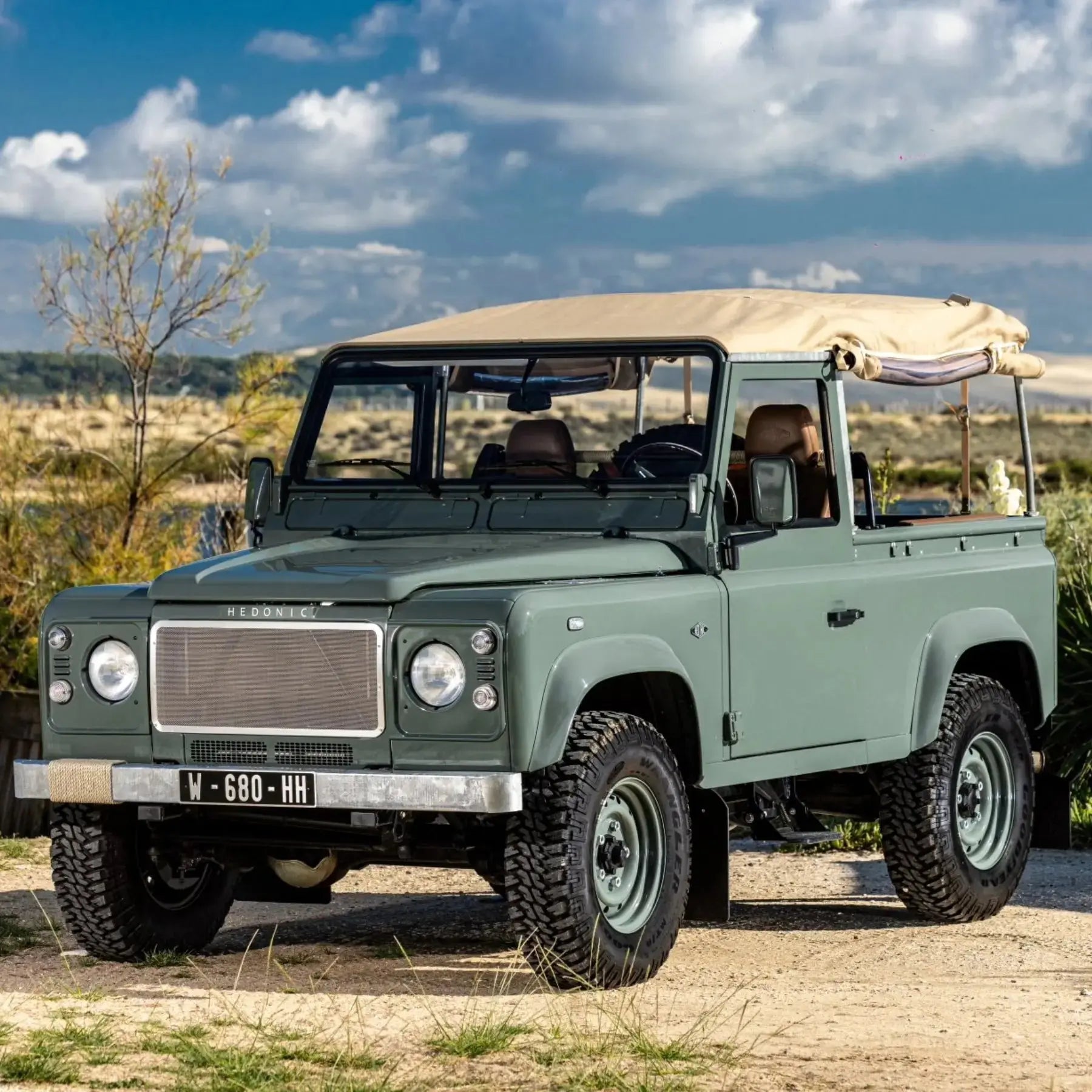 Land Rover Defender 90 Soft Top - Keswick Green - Custom By Hedonic