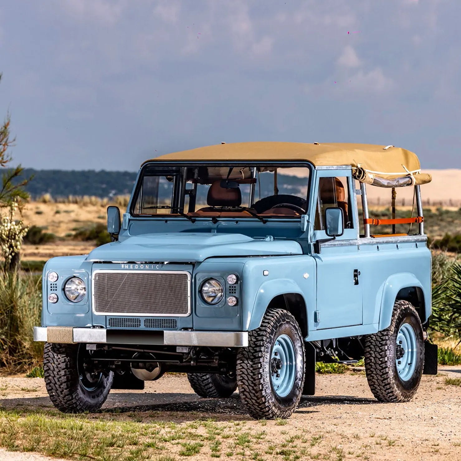 Land Rover Defender 90 Soft Top - Air Force Blue - Custom By Hedonic